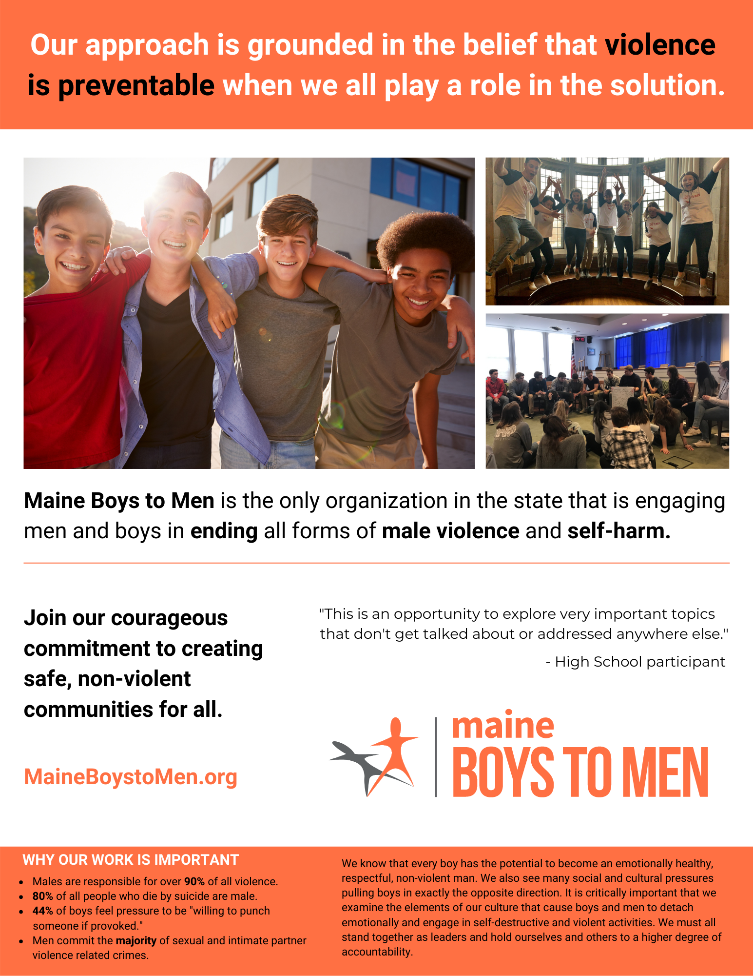 2022 Annual Appeal – Maine Boys to Men